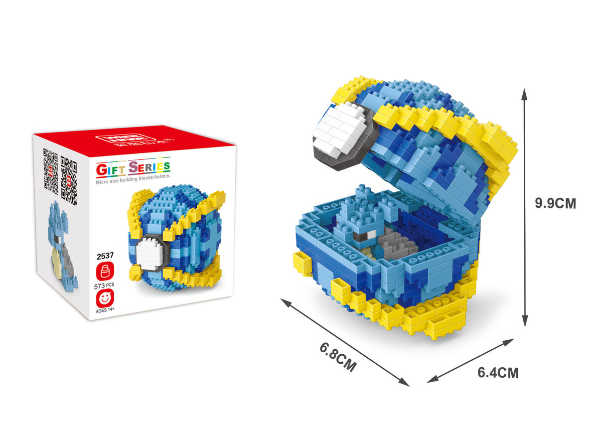 Pokemon Lapras mit Pokeball LNO Micro-Bricks Figur – Tinisu