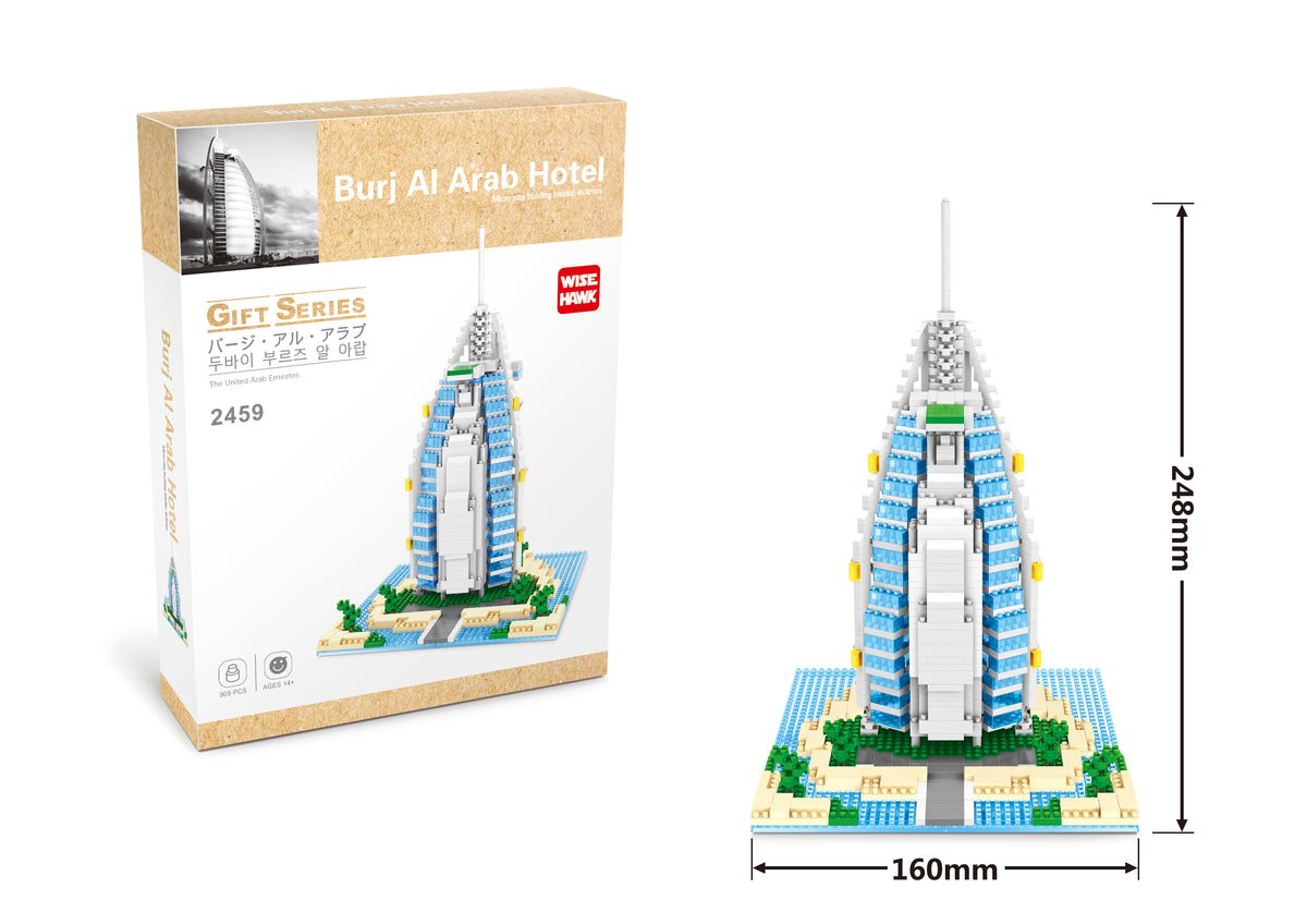 Burj al Arab Dubai Modell LNO Micro-Bricks Bausteine – Tinisu