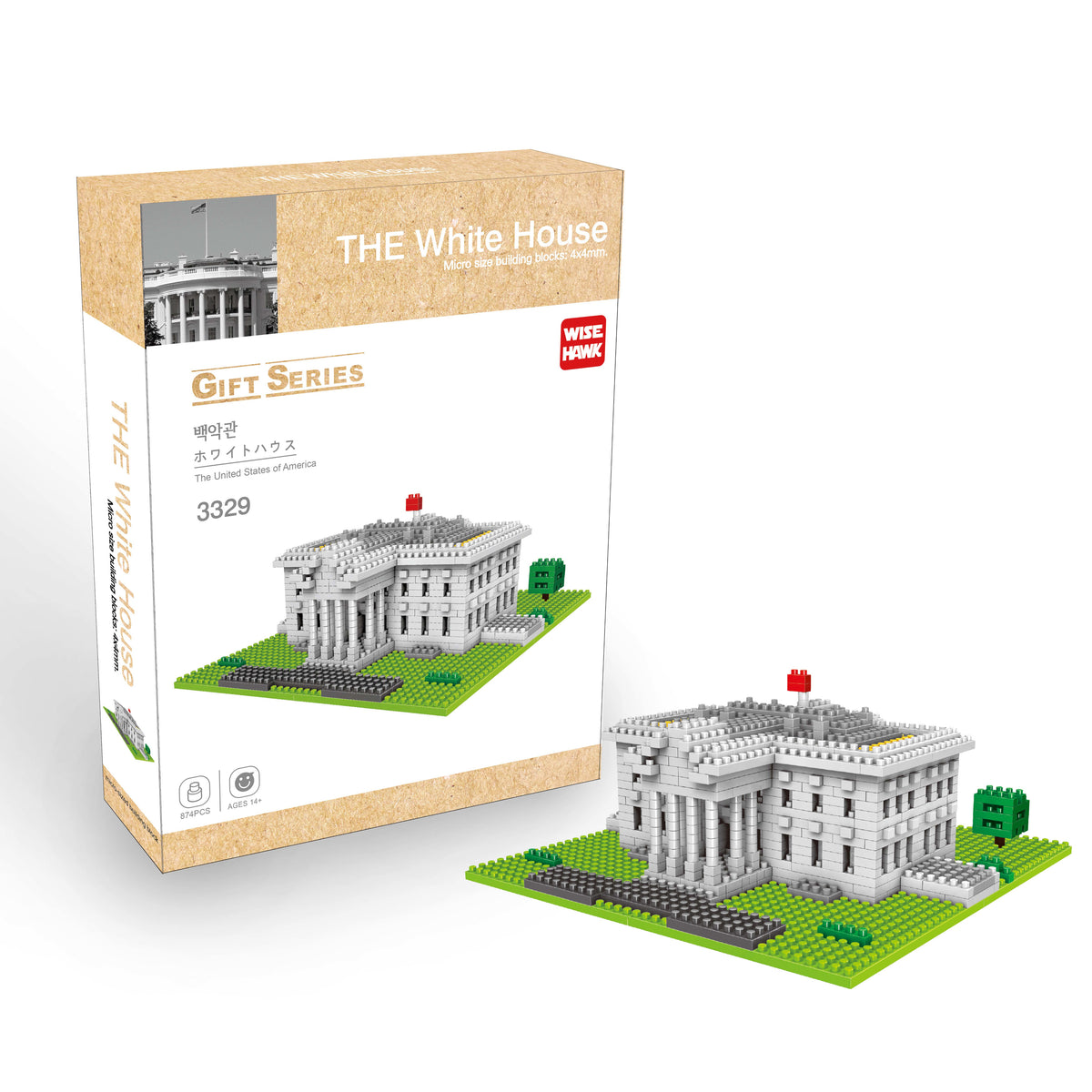 Micro Bricks - The White House Modell LNO | Tinisu
